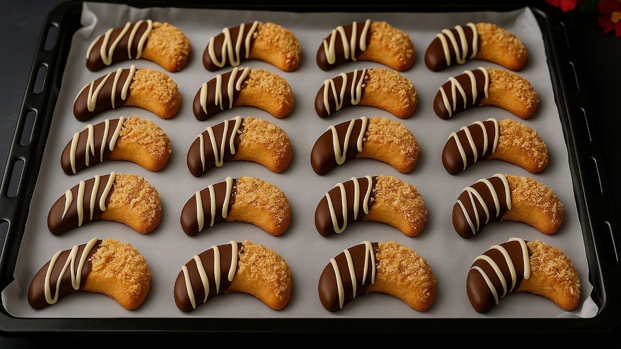 Half Moon Cookies Recipe - YouTube
