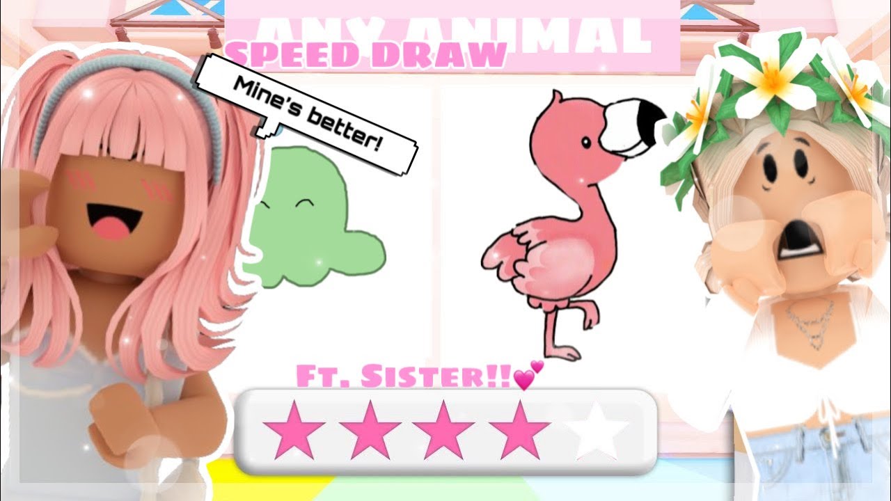 Playing SPEED DRAW FT. MY SISTERR!! *Funny* Roblox Speed Draw - YouTube