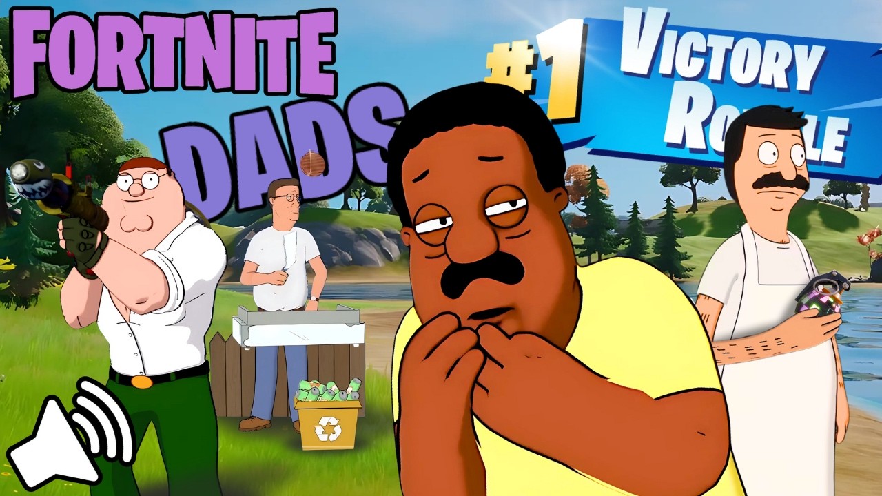 Cartoon Dads Play FORTNITE! (HILARIOUS MOMENTS!) - YouTube