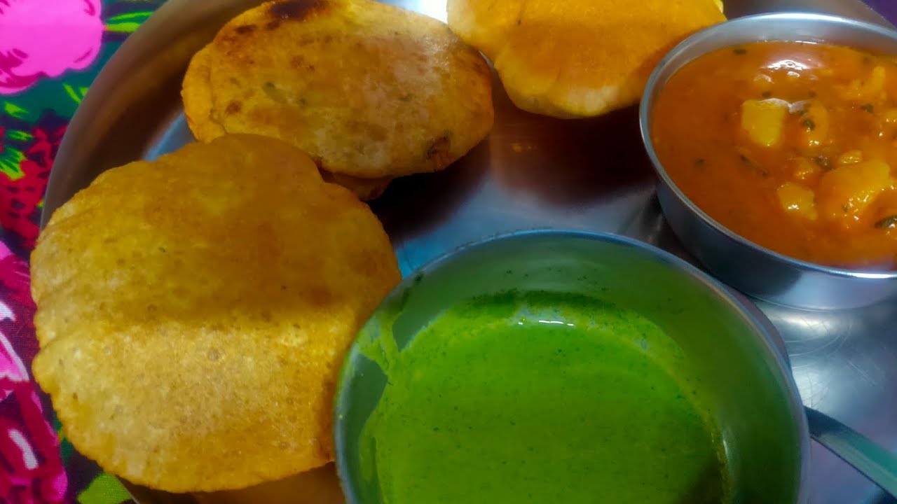 Purnima vrat Katha Thakur ji ka bhog Prasad#prashanth#kachori aalu ki ...