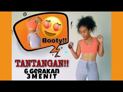 OLAHRAGA #dirumahaja HANYA 3 MENIT - BOKONG BULET!!