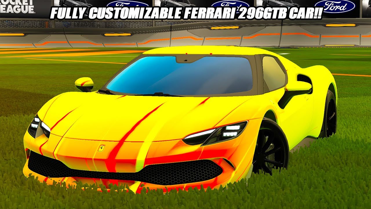 Using The Fully Customizable Ferrari 296gtb In Rocket League!! - Rocket ...