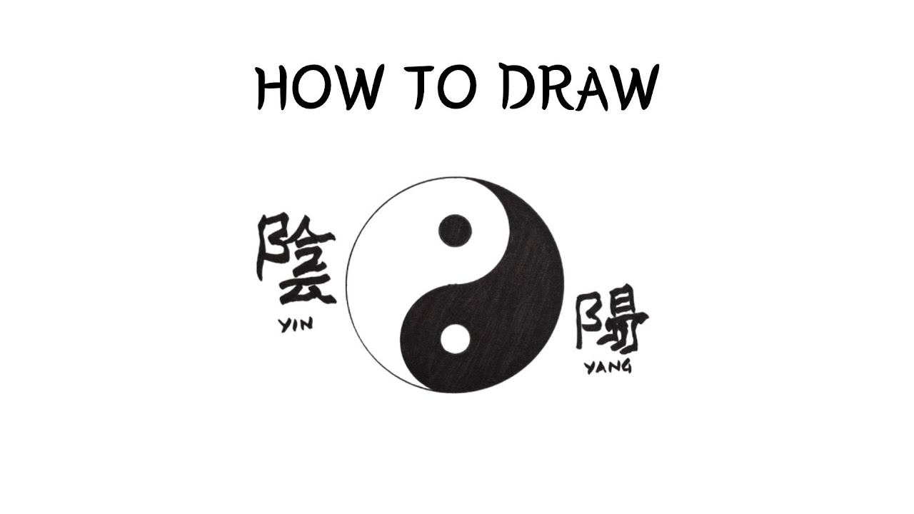 How to draw the Yin & Yang - YouTube