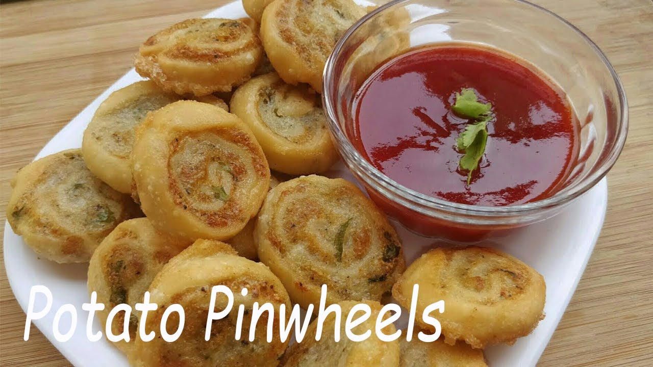 Potato Pinwheels Recipe | Samosa Pinwheels | Aloo Bhakarwadi | Snacks ...