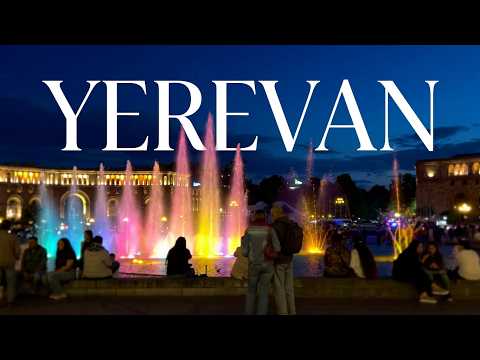 Yerevan Spring Magic Evening 🇦🇲 | Cascade & Café Vibes in 4K HDR