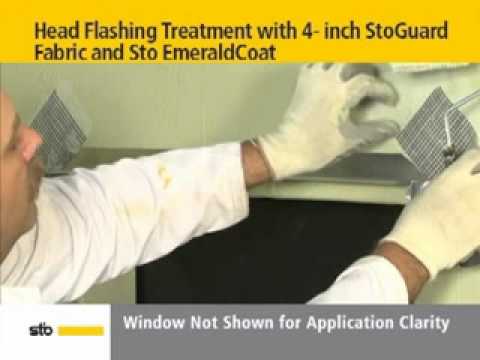 StoGuard® Installation: Head Flashing with StoGuard Fabric and Sto ...