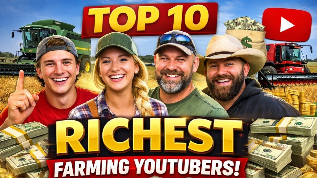 Top 10 Richest Farming YouTube Channels - YouTube