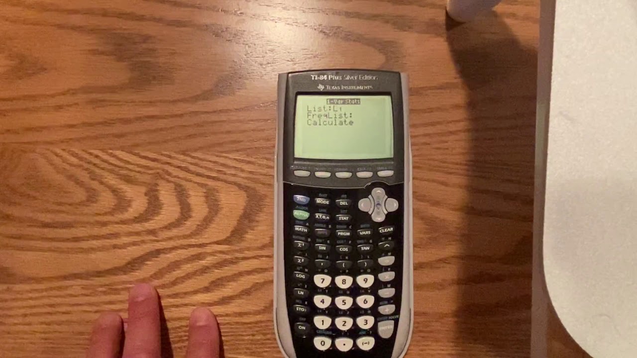 Using the Stat button for one variable stats hha - YouTube