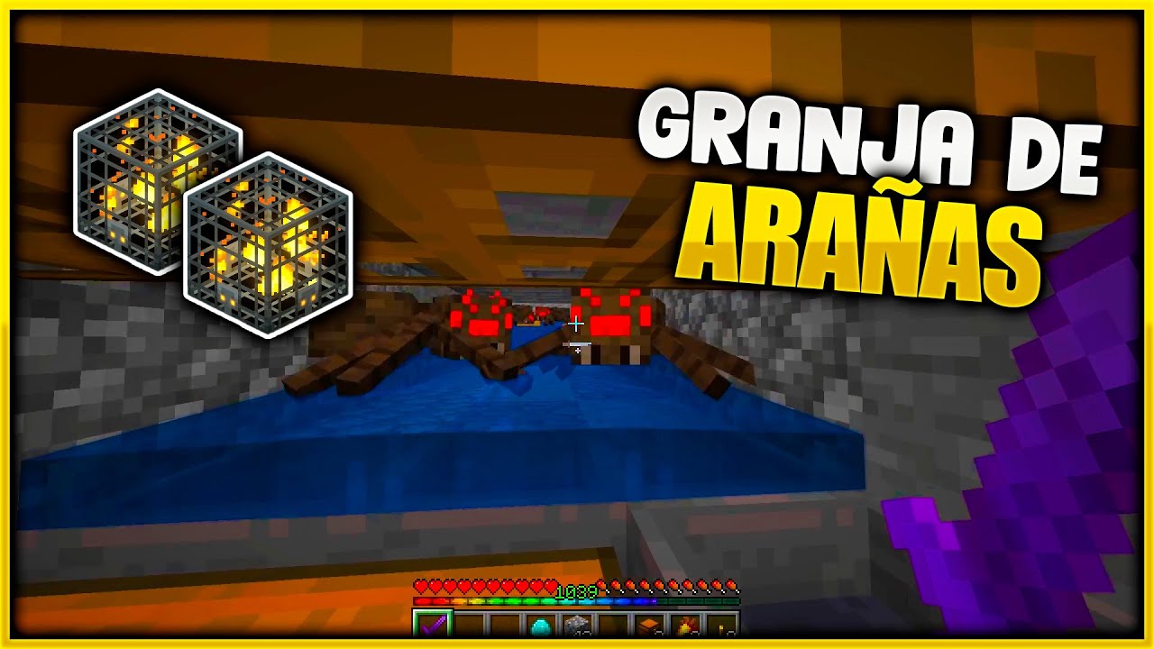 Cómo hacer una GRANJA de ARAÑAS con SPAWNER en Minecraft 1.21+ - YouTube