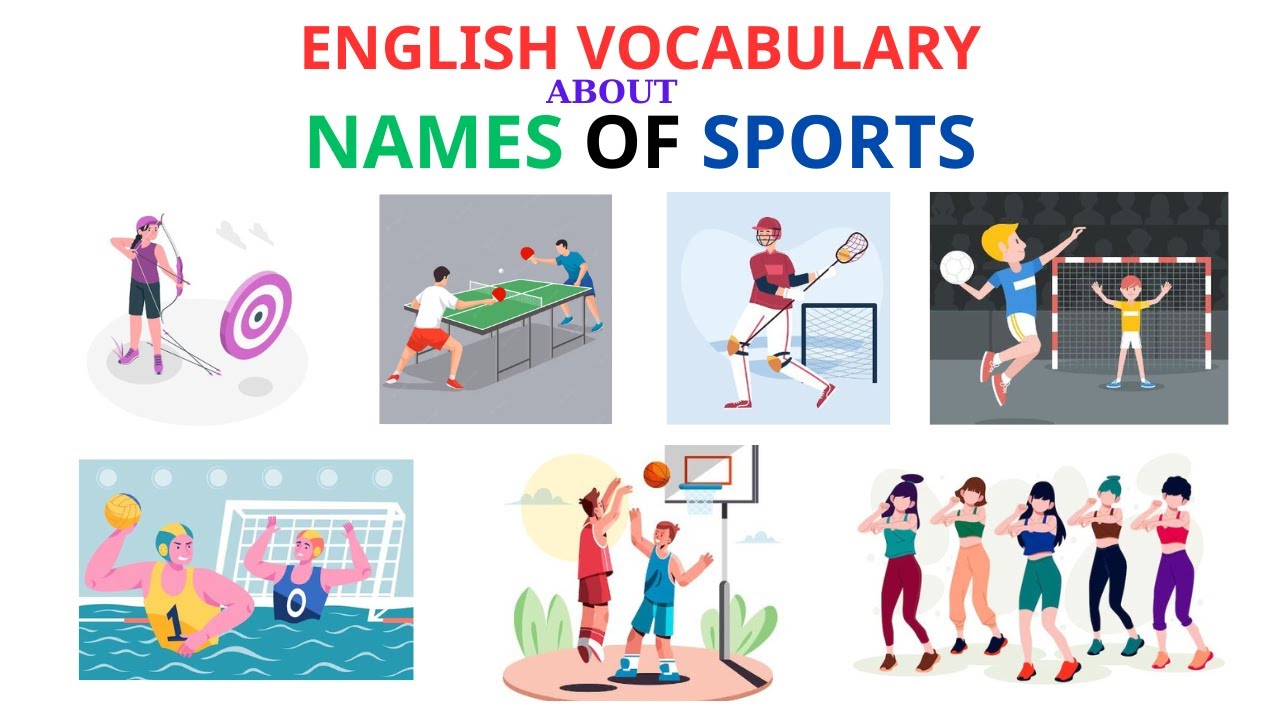 English Vocabulary | Esl | Name Of Sports In English With Pictures ...