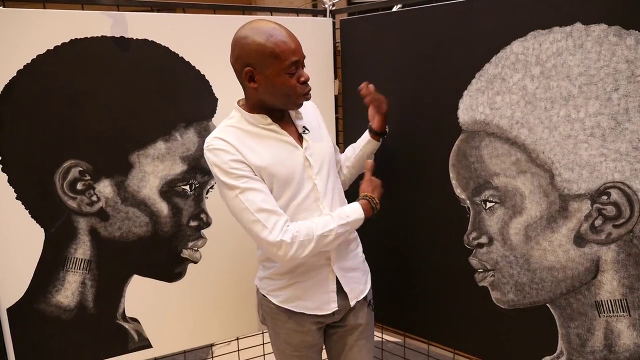 GRAPA: Patrick Madenge, artiste peintre - YouTube