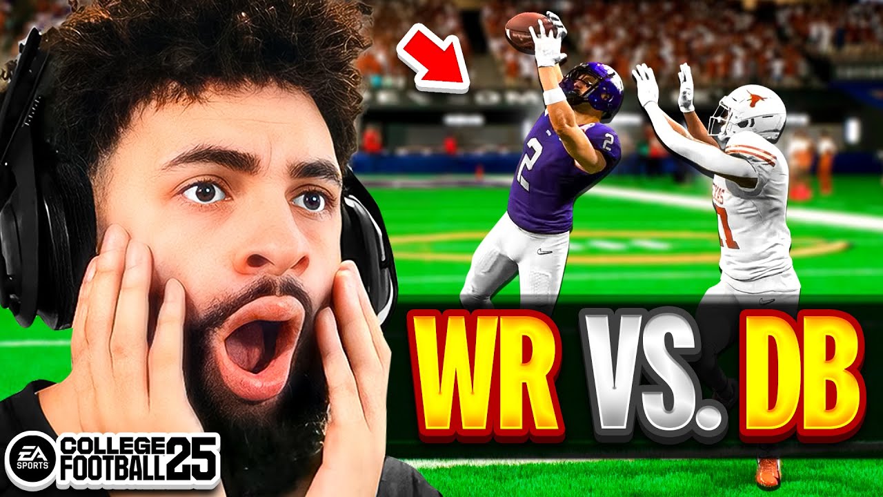 WR VS DB IS THE BEST GAMEMODE IN COLLEGE FOOTBALL 25... I RUN THE BEST ...
