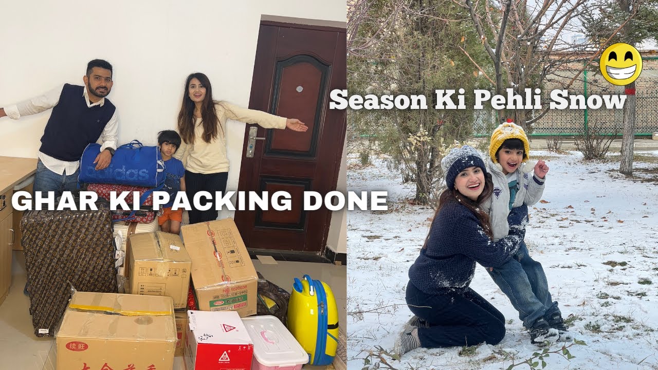 GHAR KI PACKING DONE 📦 Gonna Miss This Apartment😔| SEASON KI PEHLI SNOW ...