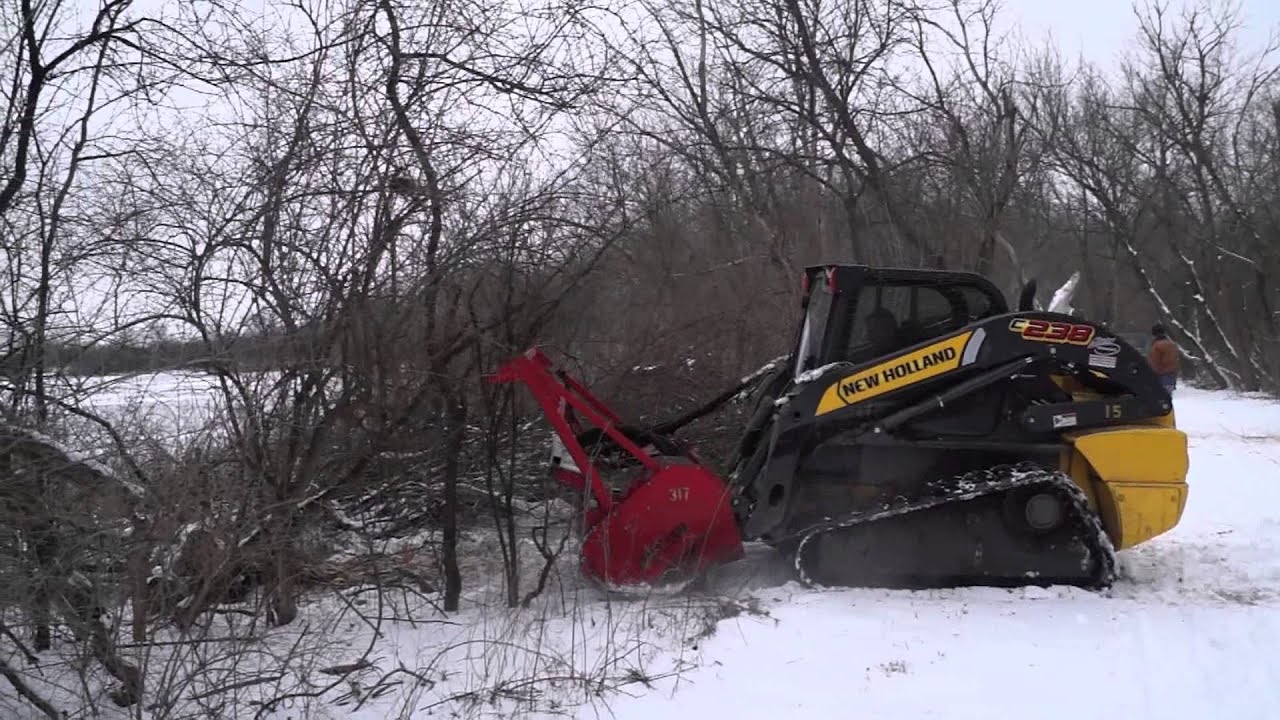 Tree Eating Machine at Lemont Quarries - YouTube