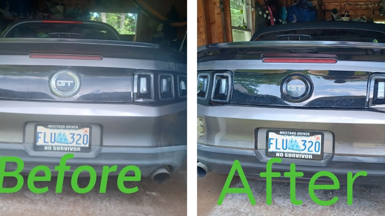 How to Paint Fake (Faux) Gas Cap on a 2005 - 2014 Mustang - YouTube