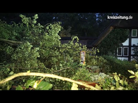 Unwetter in Syke: Starkregen und Sturmböen - Dutzende Einsätze