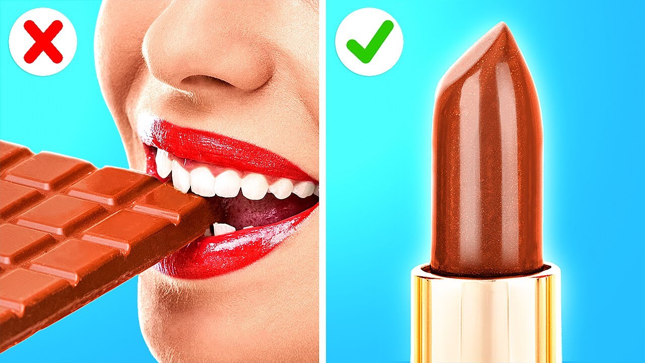 EDIBLE LIPSTICK DIY | Parenting Hacks for Stress-Free Family Life! Top ...
