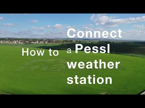 How to connect a Pessl weather station - YouTube