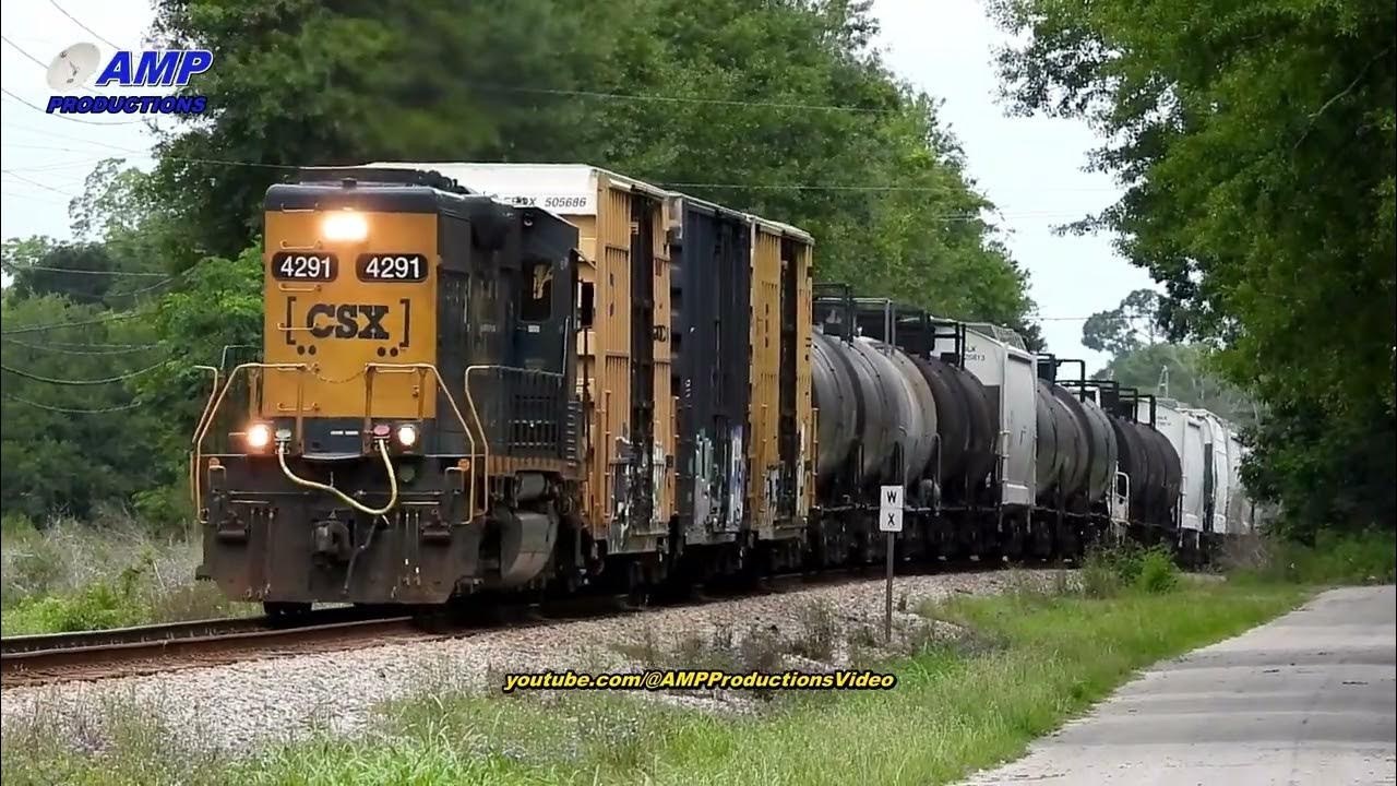 CSX 4291 Cantonment, FL | SD40-3 5/12/24 - YouTube