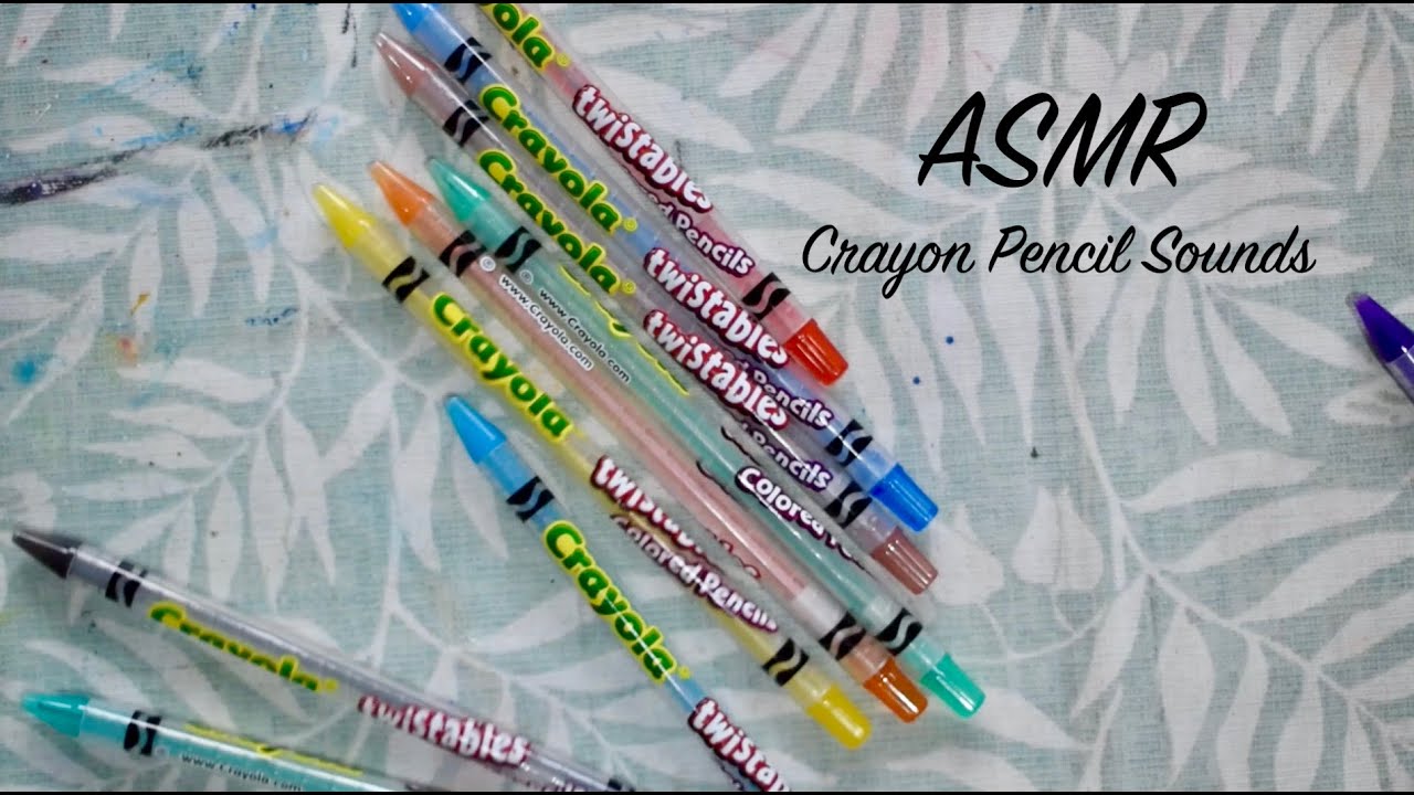 ASMR Crayon Pencil Case | Tapping and clinking sounds | No Talking ...
