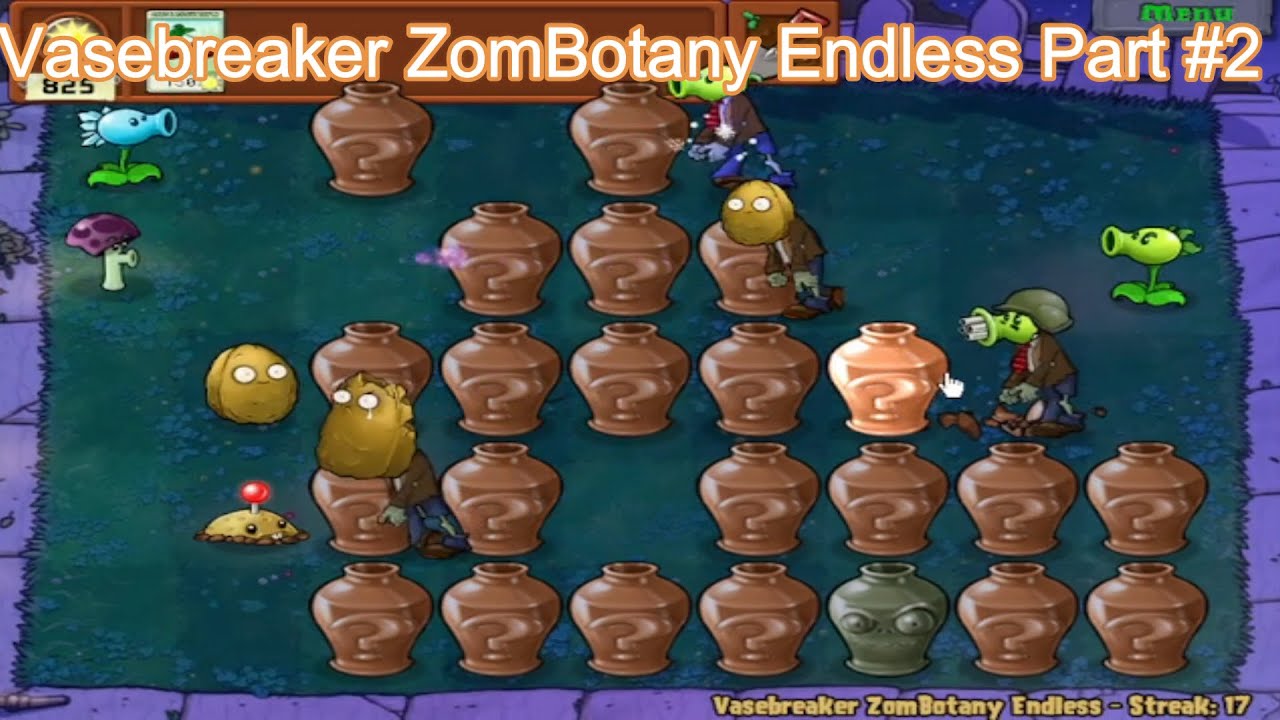 Plants Vs Zombies (Custom Puzzle) | Vasebreaker ZomBotany Endless Part ...