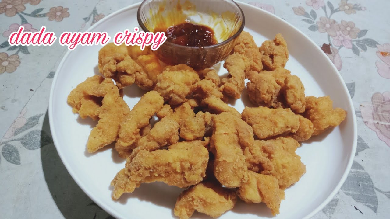 resep dada ayam crispy saos riches enak dan simpel ..anak" pasti suka ...