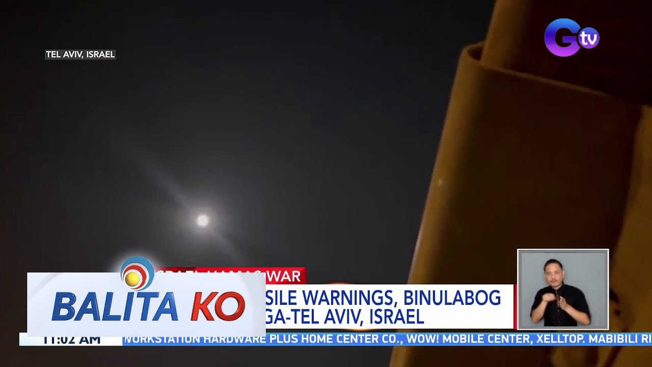 Multiple missile warnings, binulabog ang mga taga Tel Aviv, Israel | BK ...