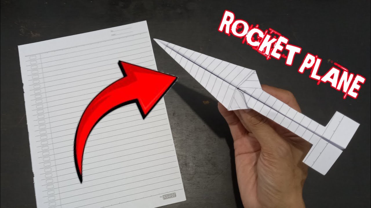 How to Make a Paper Airplane - Rocket Plane - paper Crafts Ideas - YouTube
