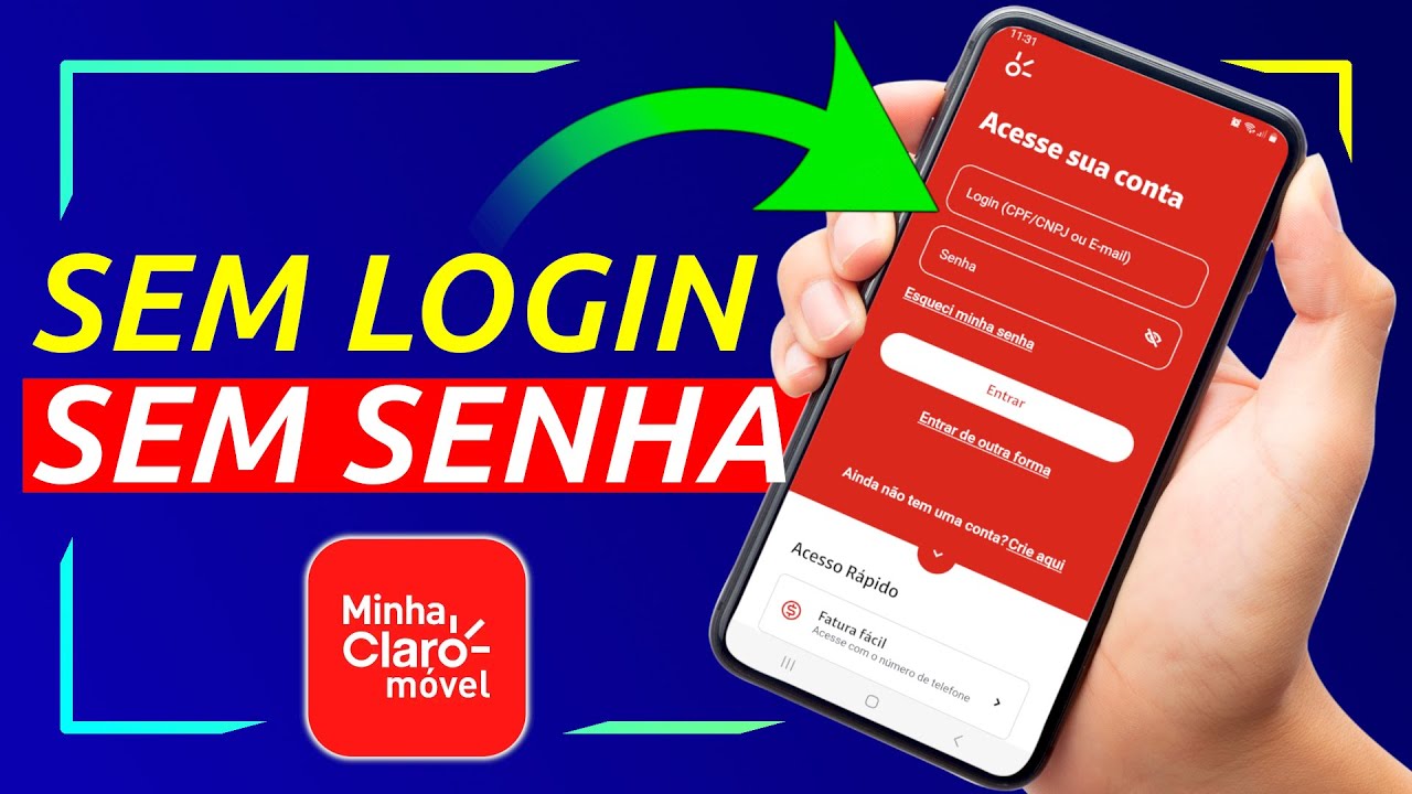 LOGIN AUTOMÁTICO NO APLICATIVO MINHA CLARO MÓVEL - YouTube