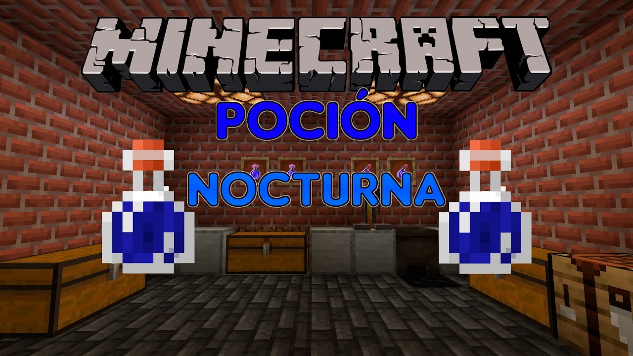 Como hacer una poción de vicion nocturna en minecraft - YouTube