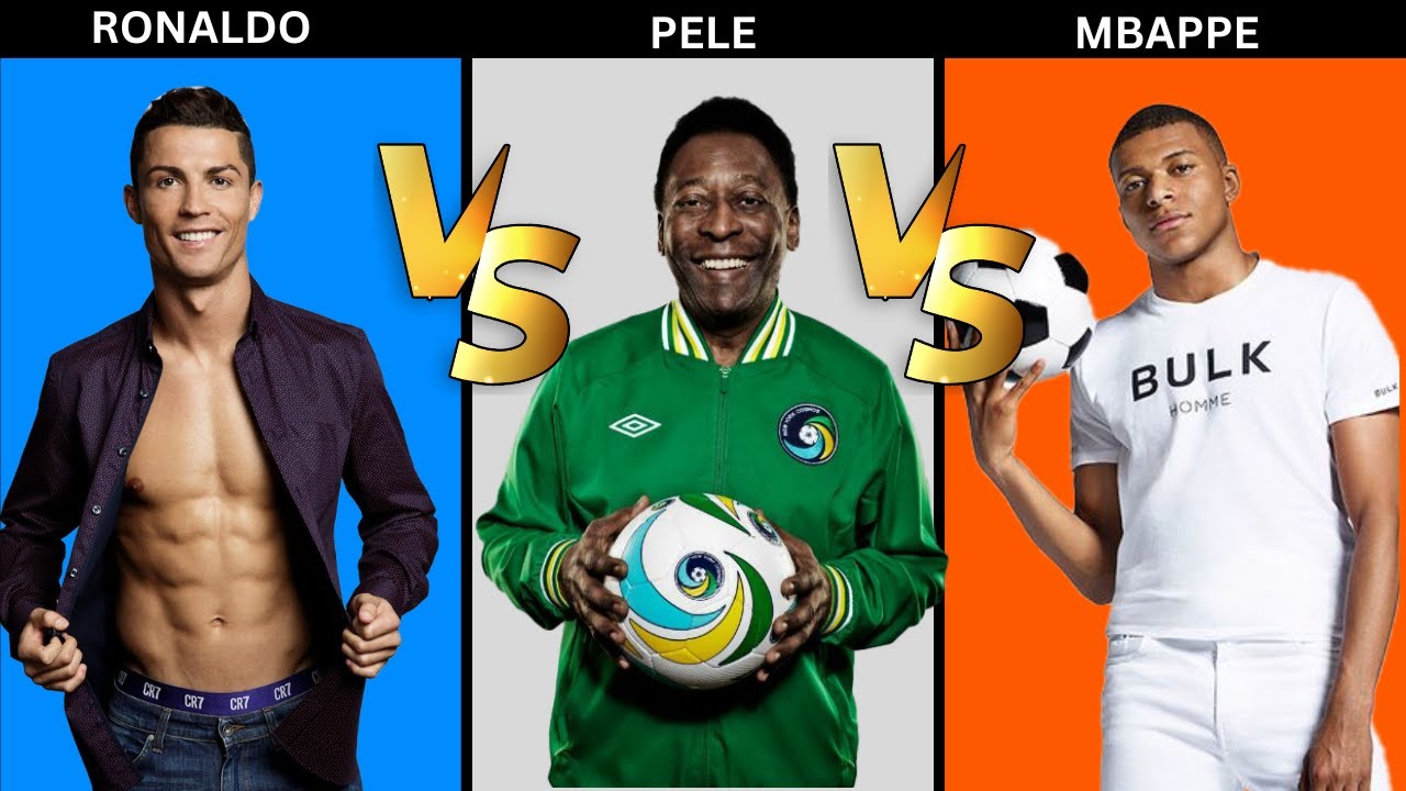 Comparison: Ronaldo vs Pele vs Mbappe - YouTube