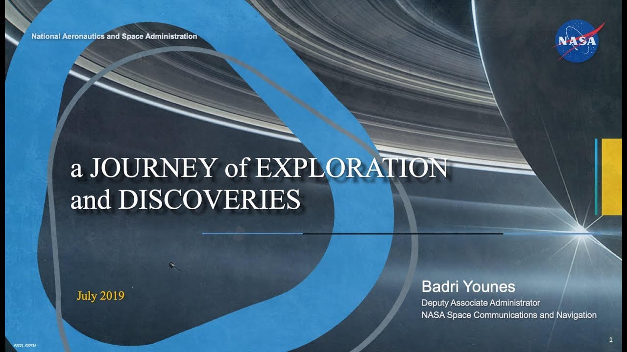NASA Badri Younes - A Journey of Exploration and Discoveries - YouTube