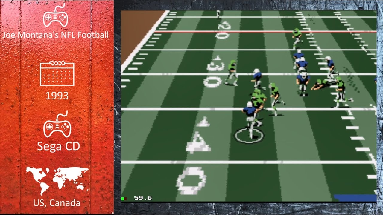 Console Sports Games of 1993 - Joe Montana's NFL Football - YouTube