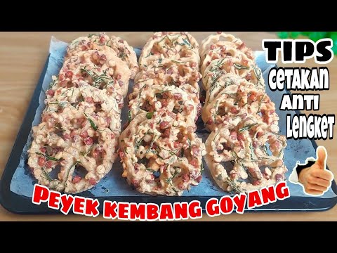 PEYEK KEMBANG GOYANG SUPER RENYAH DENGAN RASA YANG GURIH