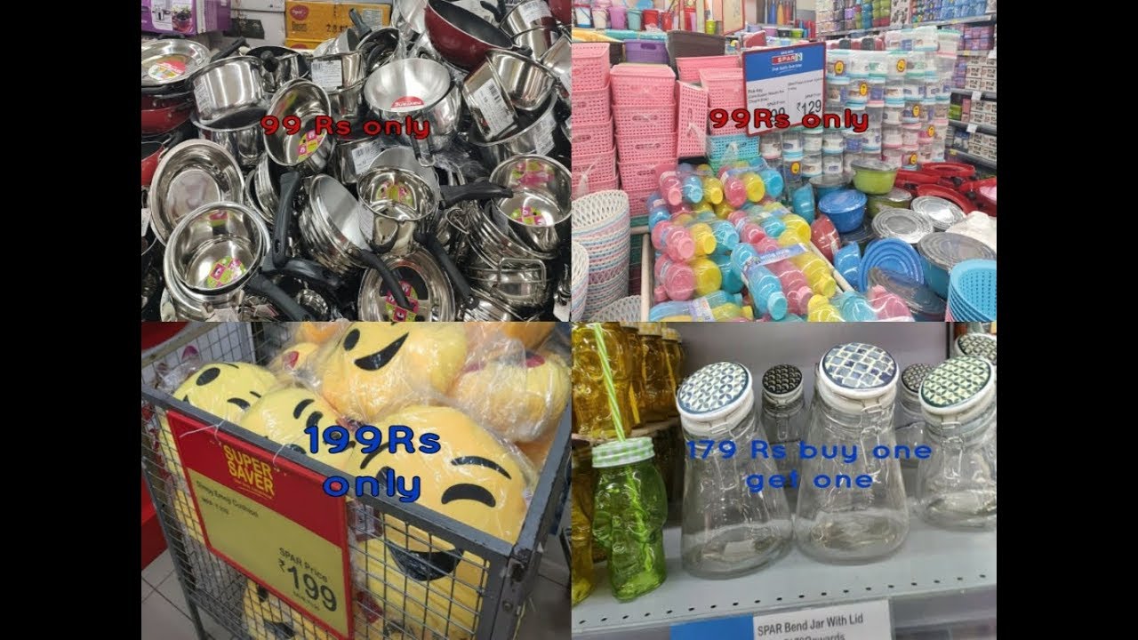 Spar latest shopping tour from 99Rs haul||spar new steel item|spar new ...
