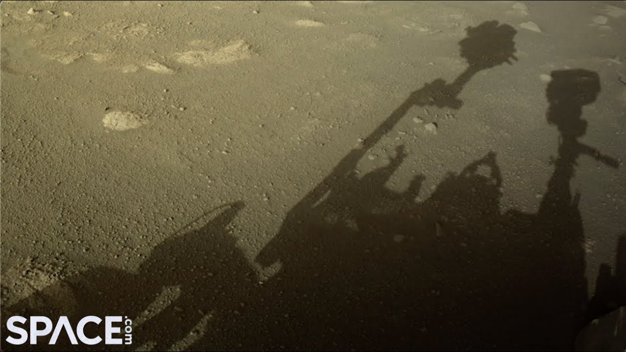See Perseverance's shadow move in latest pics from Mars - YouTube