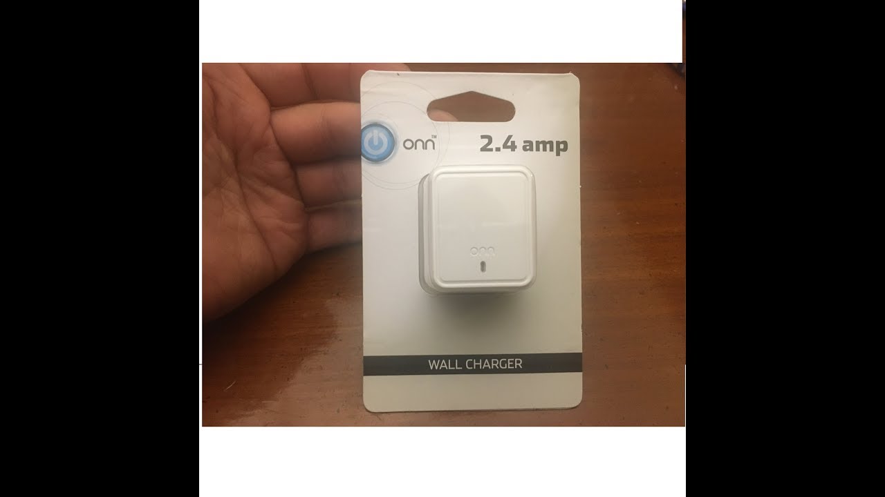Onn 2.4 amp ONA18WI142 wall charger Walmart Clearance $1 unboxing - YouTube