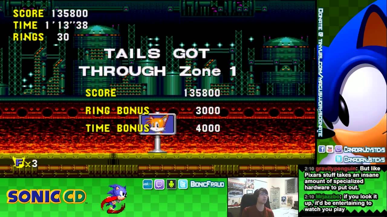 Sonic CD - Tails play thru with @bionicfraud - YouTube
