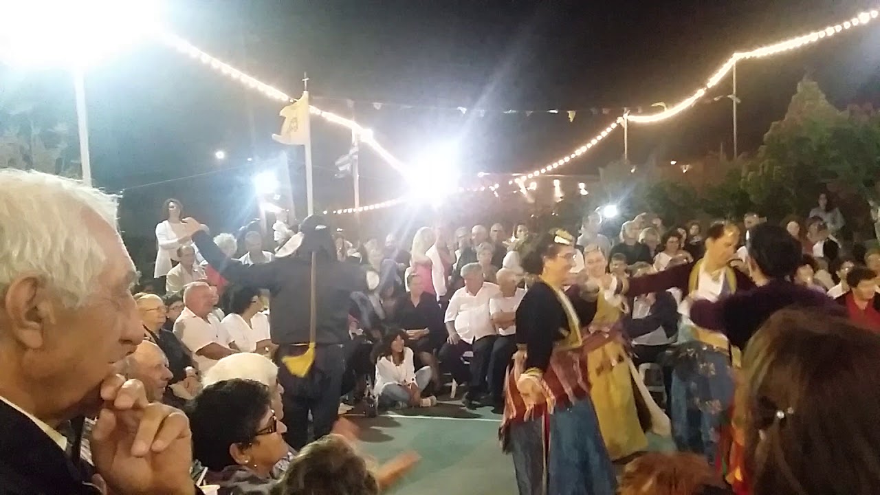 12/09/17 Πανηγύρι Αγ.Αριστείδη Σύλλογος Ποντίων Σαντορίνης Χορός :Τας ...