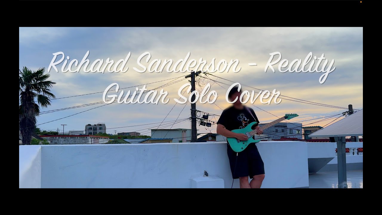 Richard Sanderson - Reality Guitar Solo Cover (La Boum OST) - YouTube