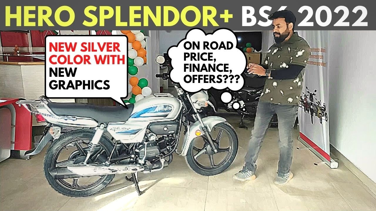 Hero Splendor+ Bs6 2022 New Silver Color Launched | August offers ?| On ...