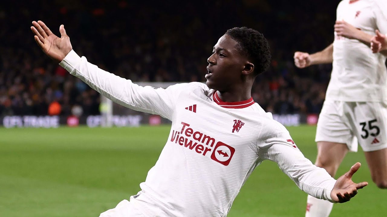 Wolves vs Manchester United| 3 - 4 | Kobbie Mainoo 97th minute winner ...