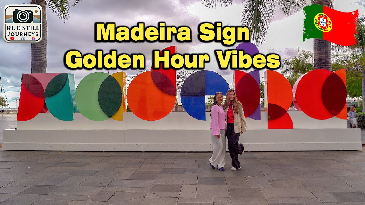 MADEIRA Sign Magic at Golden Hour 🌆 🇵🇹 FUNCHAL in 4K - YouTube
