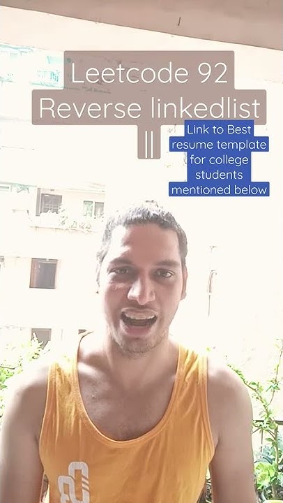 Leetcode 92 Reverse Linkedlist || | Best Technical Resume Template for College Students 💯💯💯 ...