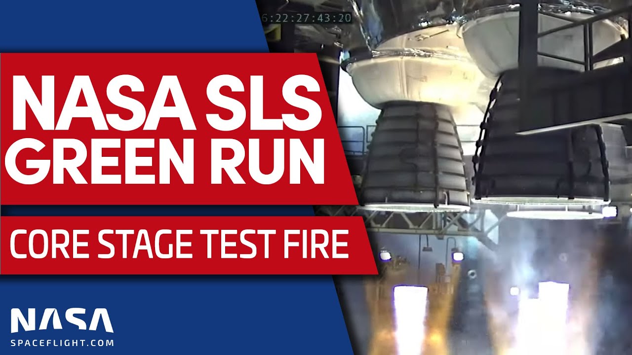 SLS Green Run Hot Fire Test #2 and Super Heavy Booster Stacking - YouTube