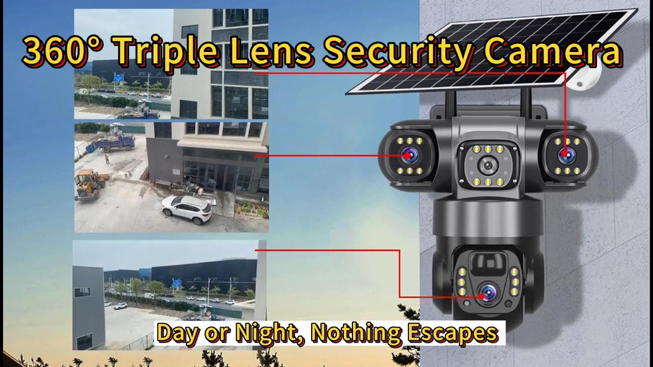 ：See More, Protect Smarter – The 3-Lens Solar CCTV Security Camera ...