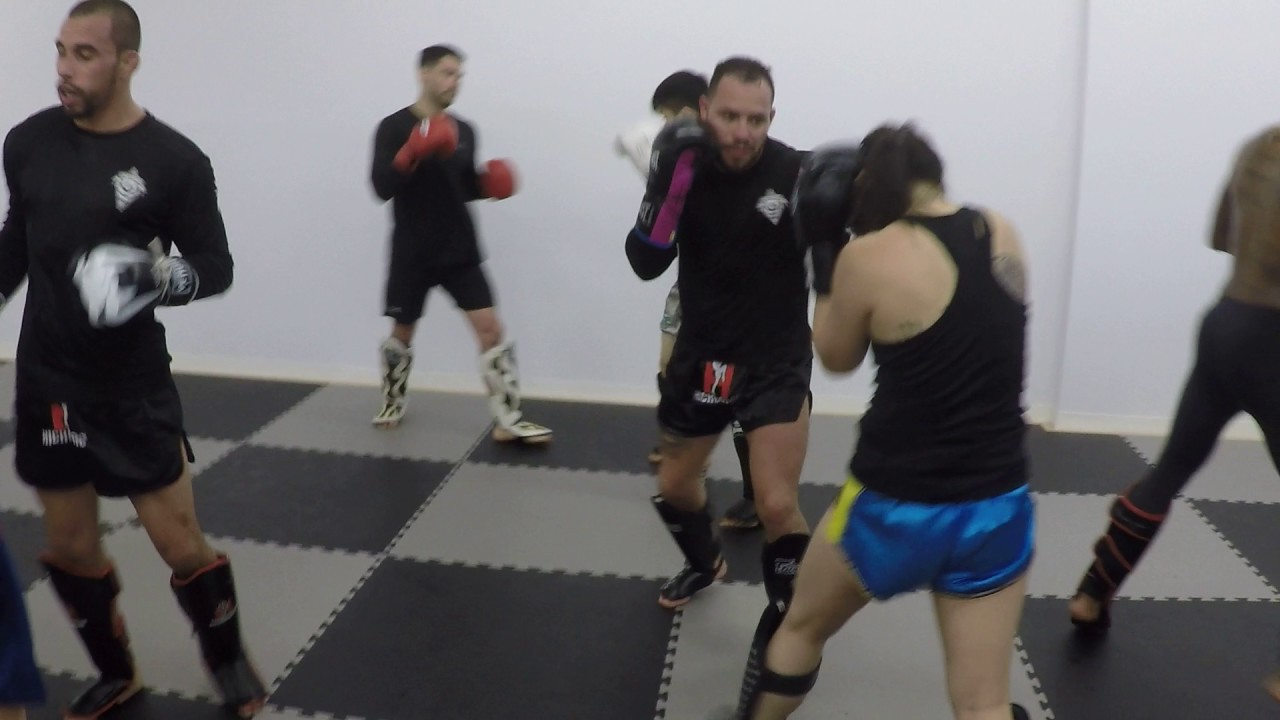 Sparring at Marine Kickboxing - YouTube