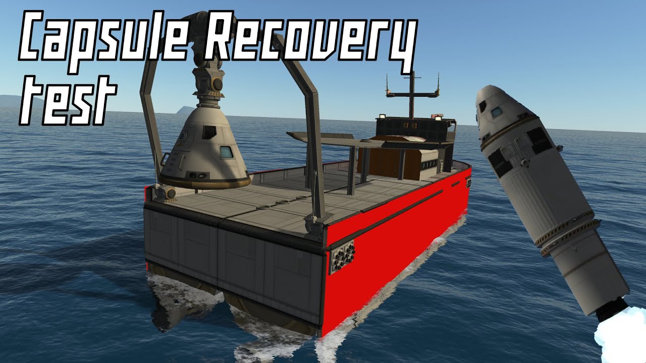 Capsule Recovery Test 1- KSP 1.10 - YouTube