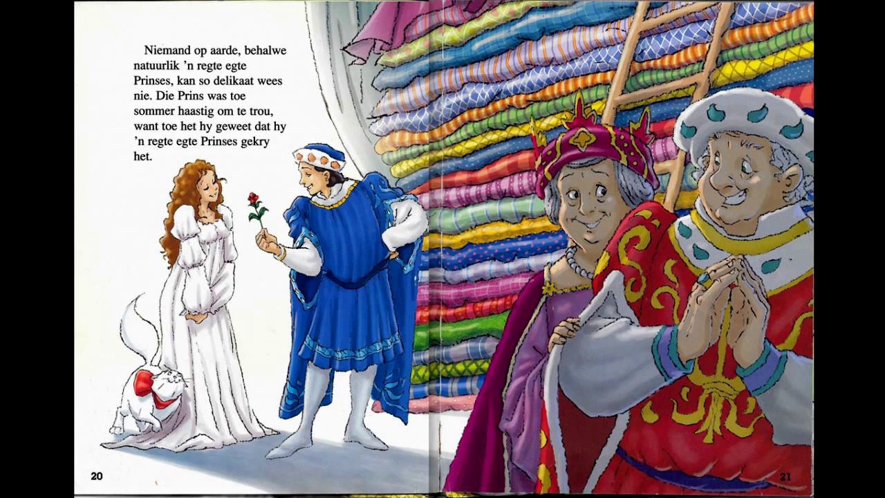 DIE PRINSES EN DIE ERTJIE Tannie Richelle Lees Afrikaanse Kinderstories ...